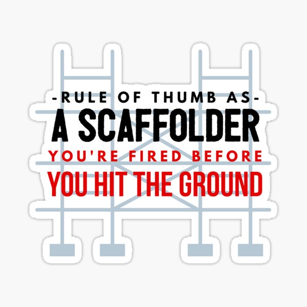 "Scaffolding " Sticker for Sale by KHustle | Redbubble