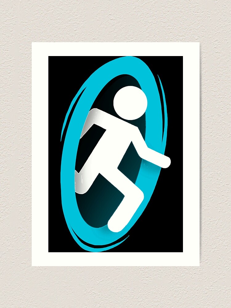"Blue Portal front and back - Video Game " Art Print for Sale by ...