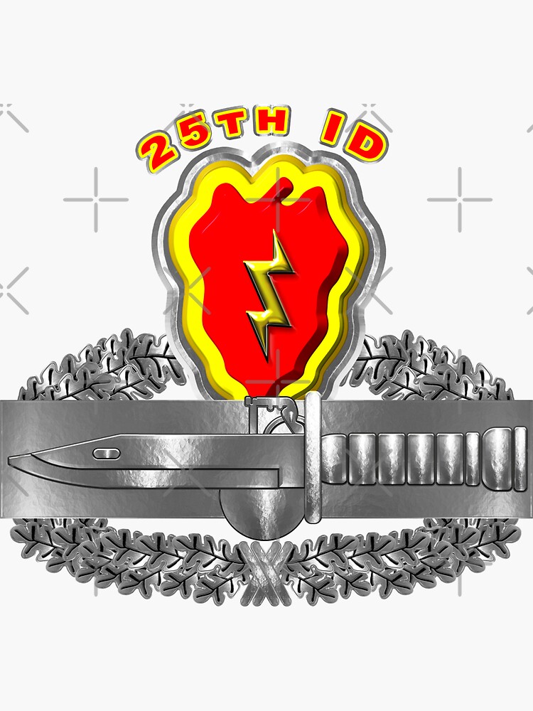 "25th Infantry Division “Tropic Lightning Combat Action Badge”" Sticker ...