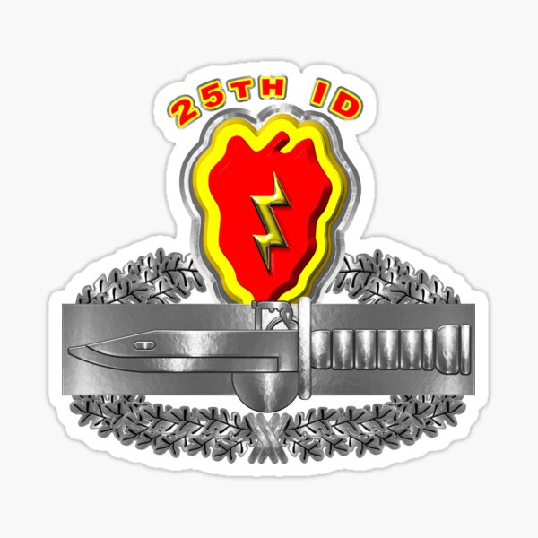 "25th Infantry Division “Tropic Lightning Combat Action Badge”" Sticker ...