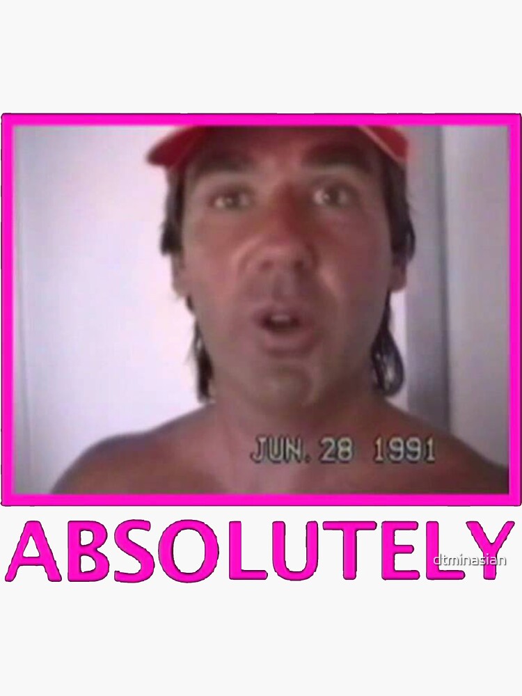 "ABSOLUTELY" Sticker for Sale by dtminasian | Redbubble