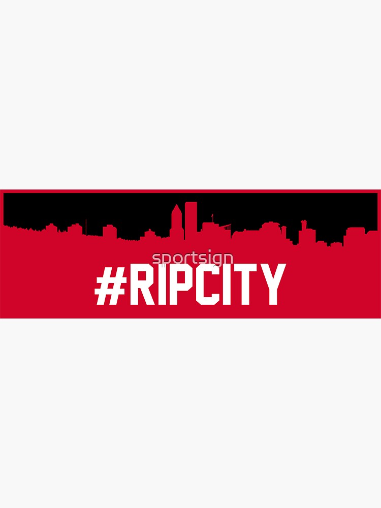 "Rip City - Portland Basketball" Sticker by sportsign | Redbubble