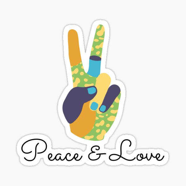 "Peace, Love, and Unity" Sticker by chewystreasure | Redbubble