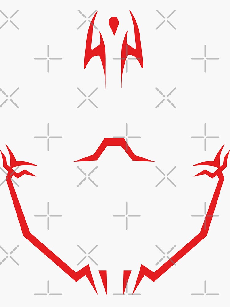 "Sukuna Face Markings" Sticker for Sale by camilarascon | Redbubble