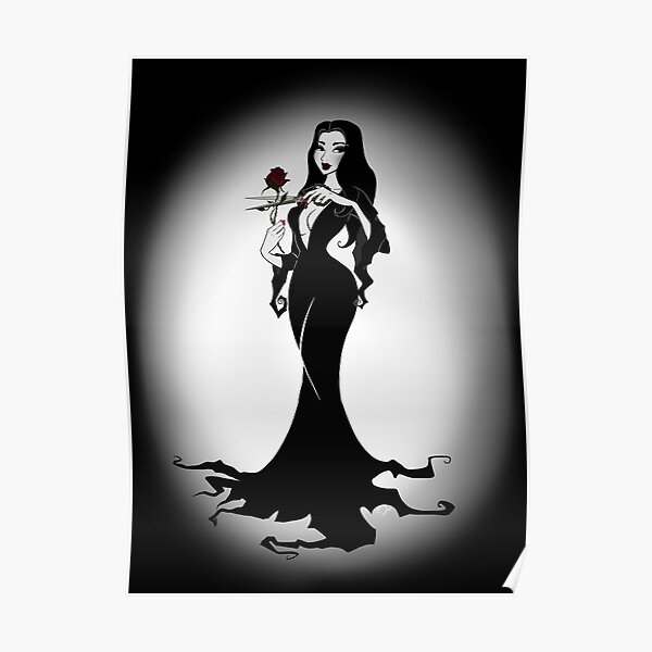 "Morticia Addams" Poster for Sale by TwztdTaco | Redbubble