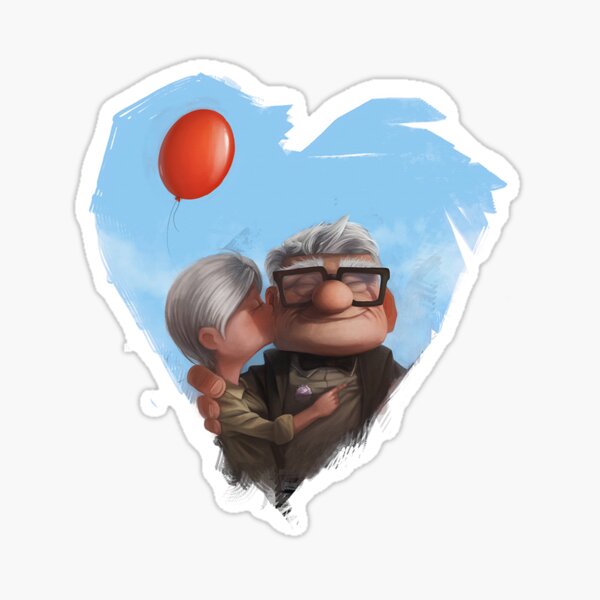 "Ellie and Carl Up movie" Sticker for Sale by Mccoyjerry097 | Redbubble
