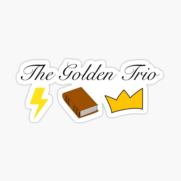 "The golden trio sticker" Sticker for Sale by DGMstickers | Redbubble