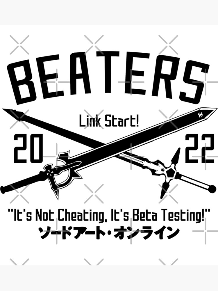 "Beaters - sword balck and white design" Poster for Sale by ...