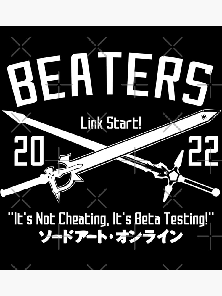 "Beaters - sword art anime design" Poster for Sale by BufordCarolyn ...