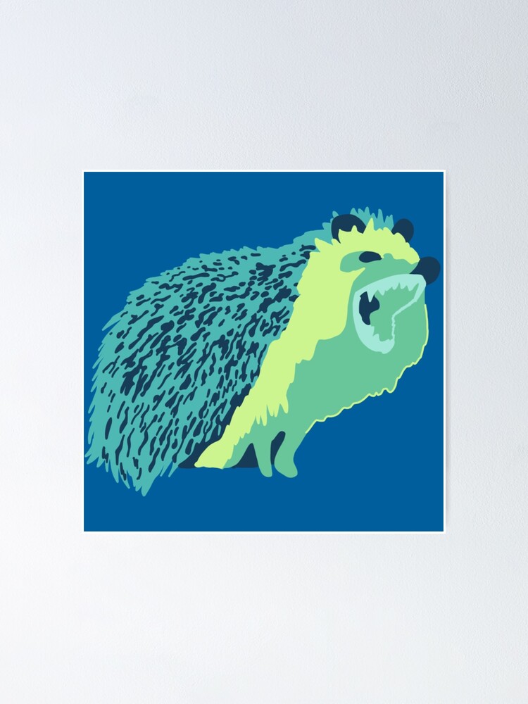 "Screaming Hedgehog " Poster by Spellhammer | Redbubble