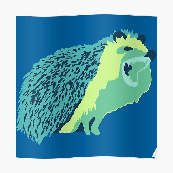 "Screaming Hedgehog " Poster by Spellhammer | Redbubble