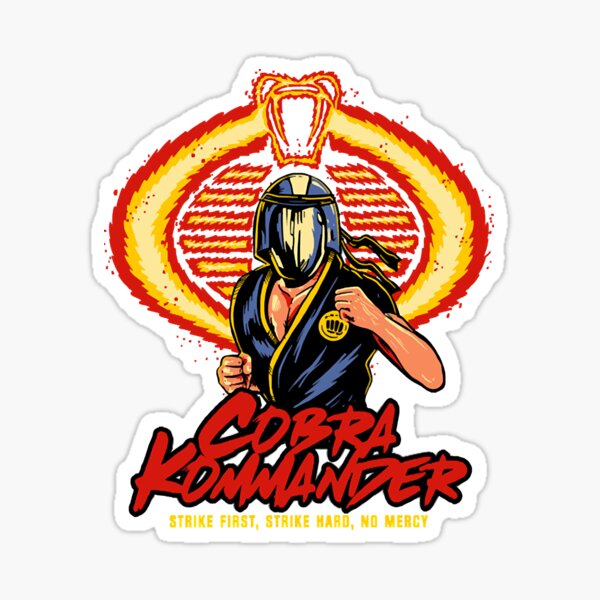 "cobra commander " Sticker for Sale by KulakJamiel | Redbubble
