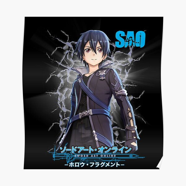 "kirito sword online logo design" Poster by BufordCarolyn | Redbubble