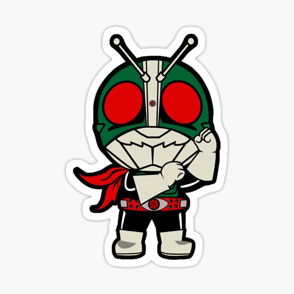 "Kamen Rider Cute Chibi " Sticker for Sale by Shellenbarger | Redbubble