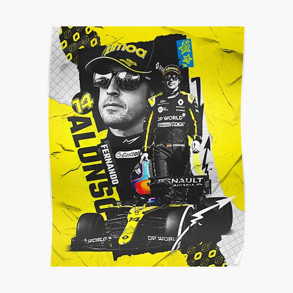 "Wallpaper Fernando Alonso" Poster for Sale by rosisabyan | Redbubble