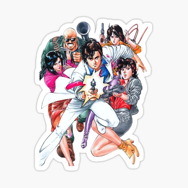 "city hunter character " Sticker for Sale by Tailor48 | Redbubble