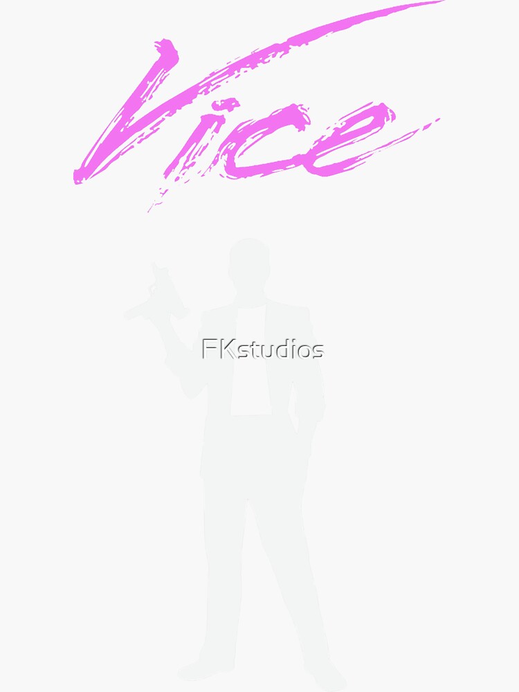 "Vice - 80s" Sticker for Sale by FKstudios | Redbubble