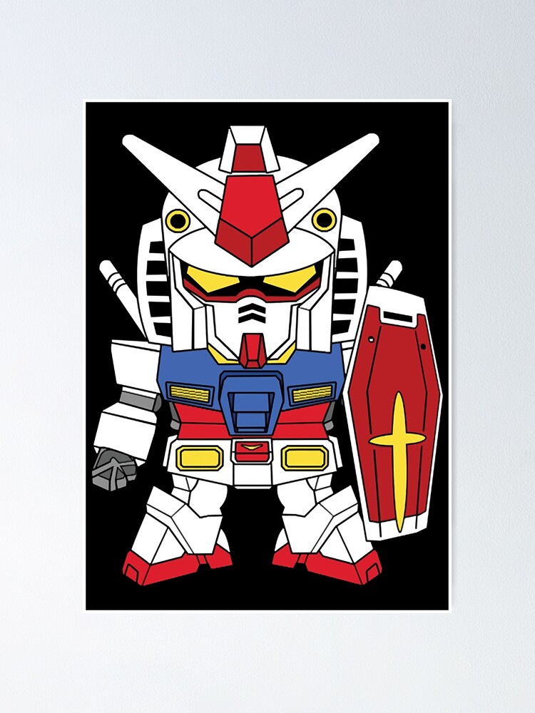 "Gundam Chibi " Poster for Sale by Shellenbarger | Redbubble