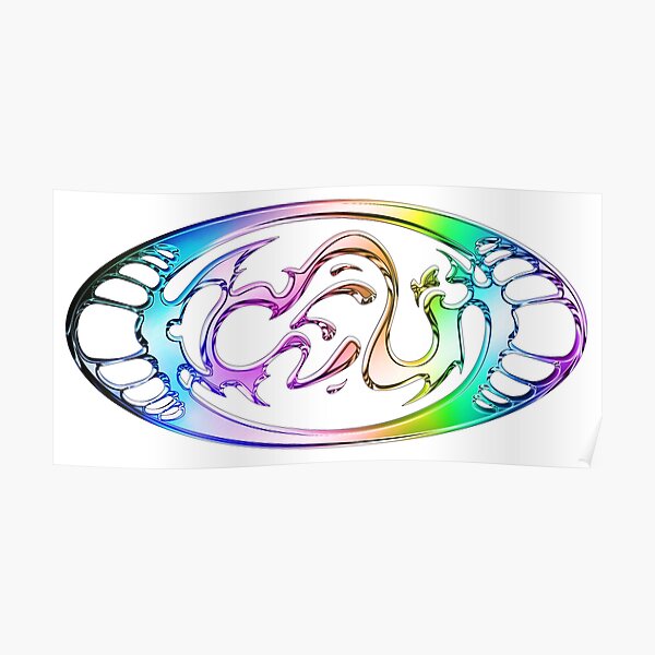 "Kaelin Logo (Pride Chrome)" Poster for Sale by studiokaelin | Redbubble