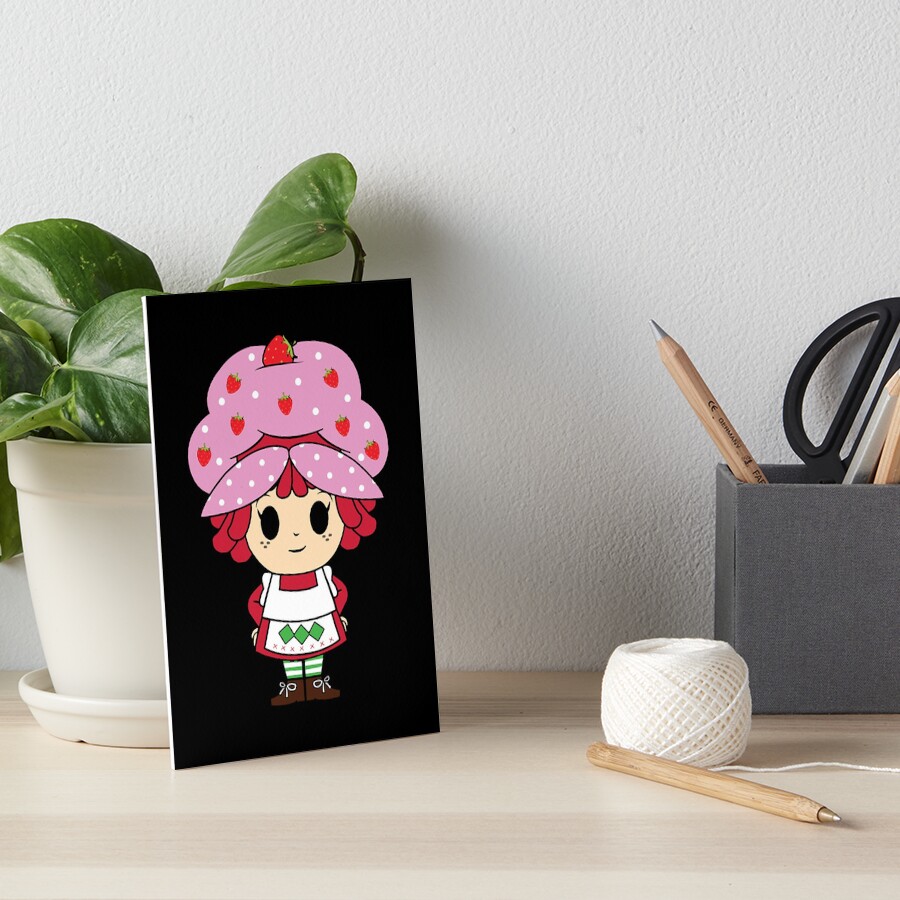 " Strawberry Shortcake Chibi " Art Board Print by Shellenbarger | Redbubble