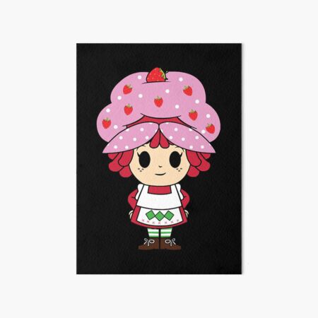 " Strawberry Shortcake Chibi " Art Board Print by Shellenbarger | Redbubble
