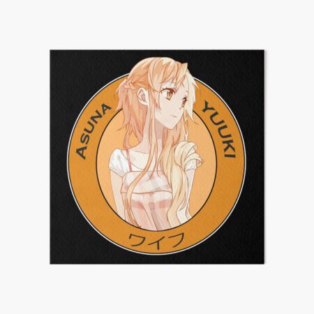 "asuna long hair - sword online logo" Art Board Print by ThomasMarvin ...