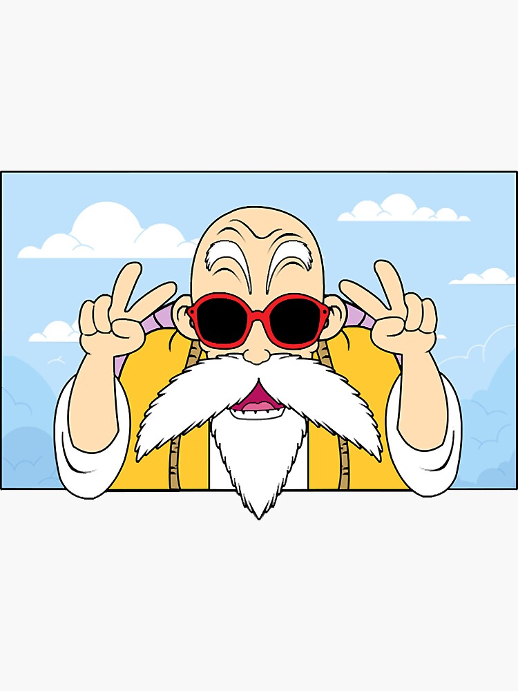 "Master Roshi Dragon Ball " Sticker for Sale by Shellenbarger | Redbubble