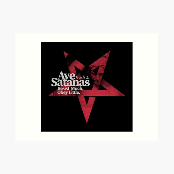 "Ave Satanas, vintage 80s style movie logo" Art Print for Sale by ...