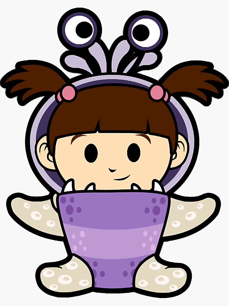 "Boo Monster Inc Chibi " Sticker for Sale by Shellenbarger | Redbubble
