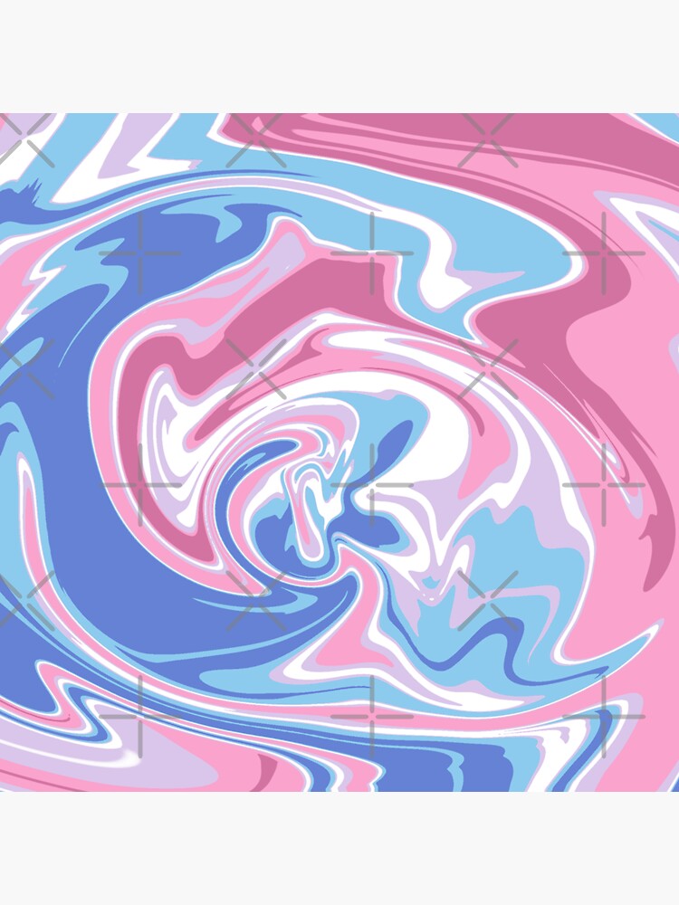 "bigender flag swirl design" Sticker for Sale by dangerousfrog | Redbubble