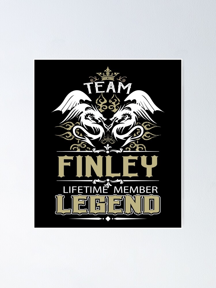 Póster «Camiseta con nombre de Finley - Camiseta con artículo de regalo ...