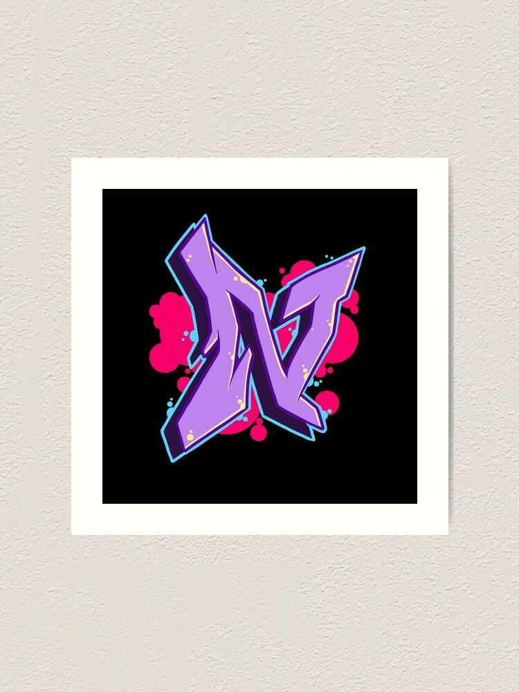 " Letter N - Graffiti Street Art Style " Art Print by CreativeOpus ...