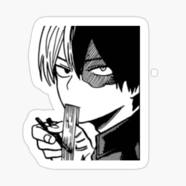 Pegatina «Todoroki Shoto comiendo soba» de ZaraSen | Redbubble