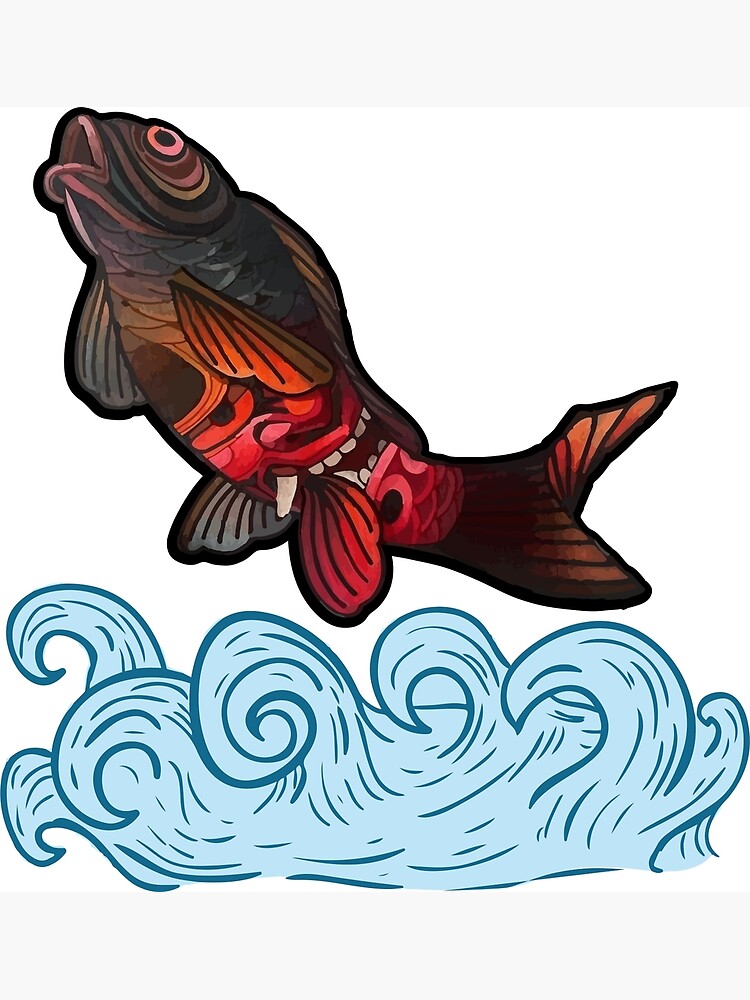 "japanese yokai koi fish" Poster for Sale by stazz233 | Redbubble