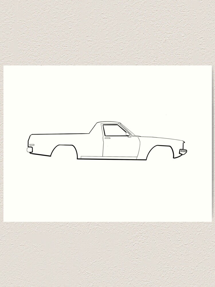 "HX Holden Ute" Art Print for Sale by vncommodore | Redbubble