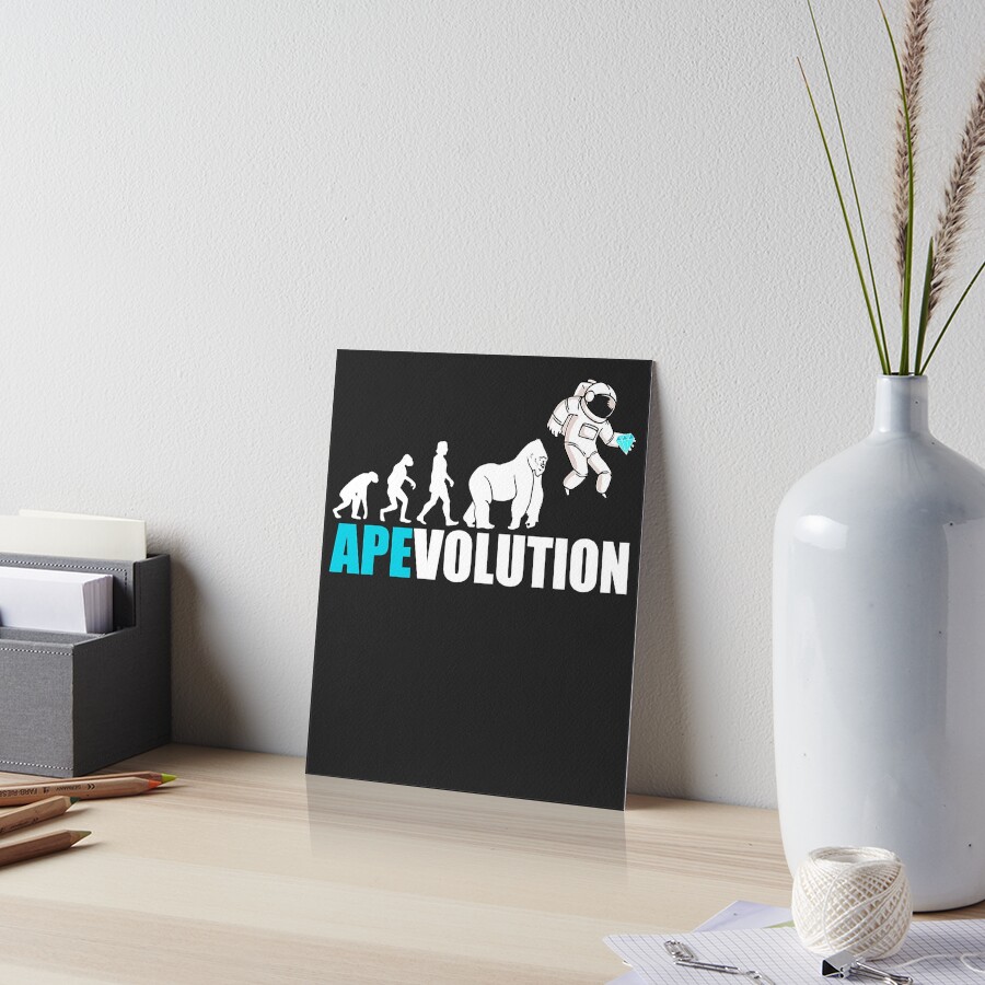 "Apevolution Ape To The Moon " Art Board Print for Sale by ...