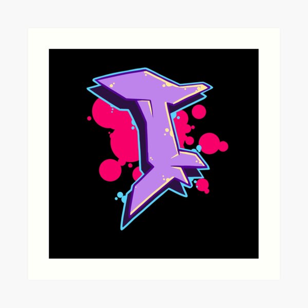 "Letter I - Graffiti Street Art Style " Art Print by CreativeOpus ...