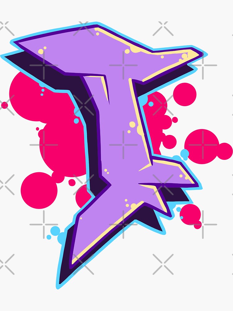 "Letter I - Graffiti Street Art Style " Sticker for Sale by ...