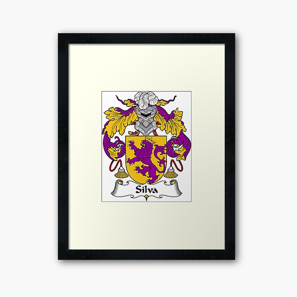 "Silva Coat of Arms/Family Crest" Framed Art Print for Sale by ...