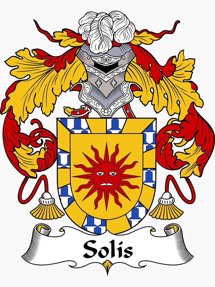 "Solis Coat of Arms/Family Crest" Sticker for Sale by William Martin ...