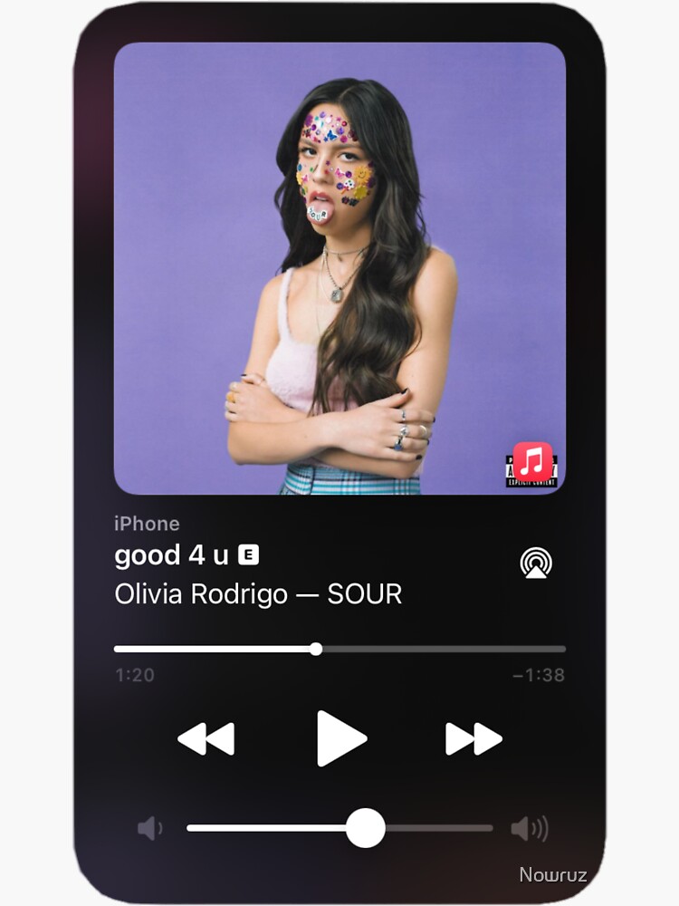 "good 4 u" Sticker by Nowruz | Redbubble