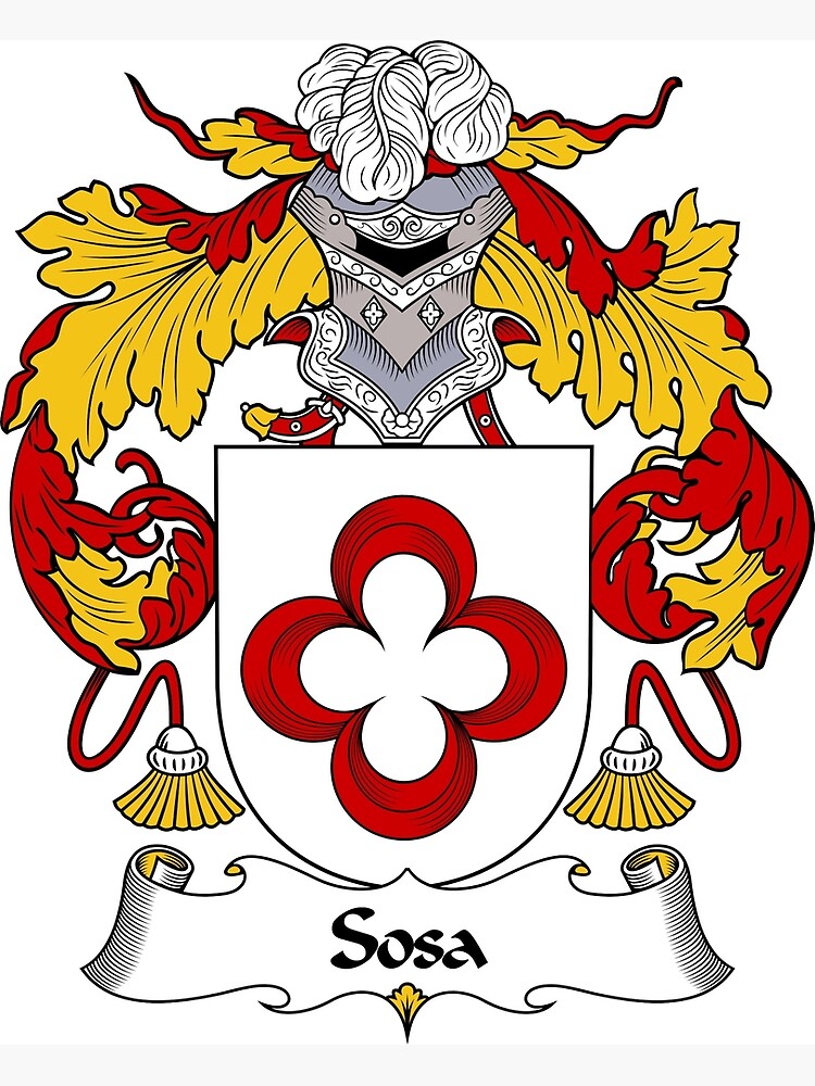 Lámina metálica «Escudo de armas Sosa / Sosa Family Crest» de ...