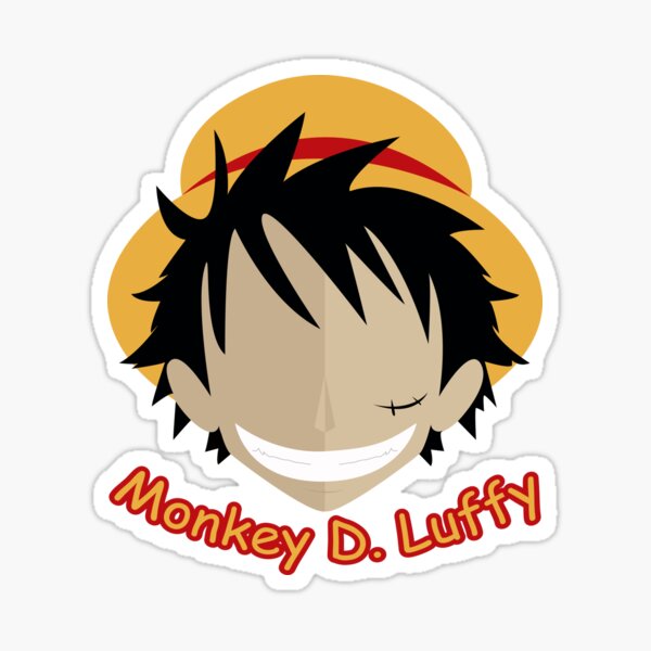 "Monkey D. Luffy" Sticker by Riya0108 | Redbubble