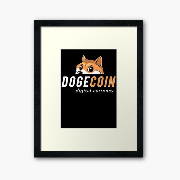"DogeCar (dogecoin Nascar t-shirt)" Framed Art Print for Sale by Tabner ...