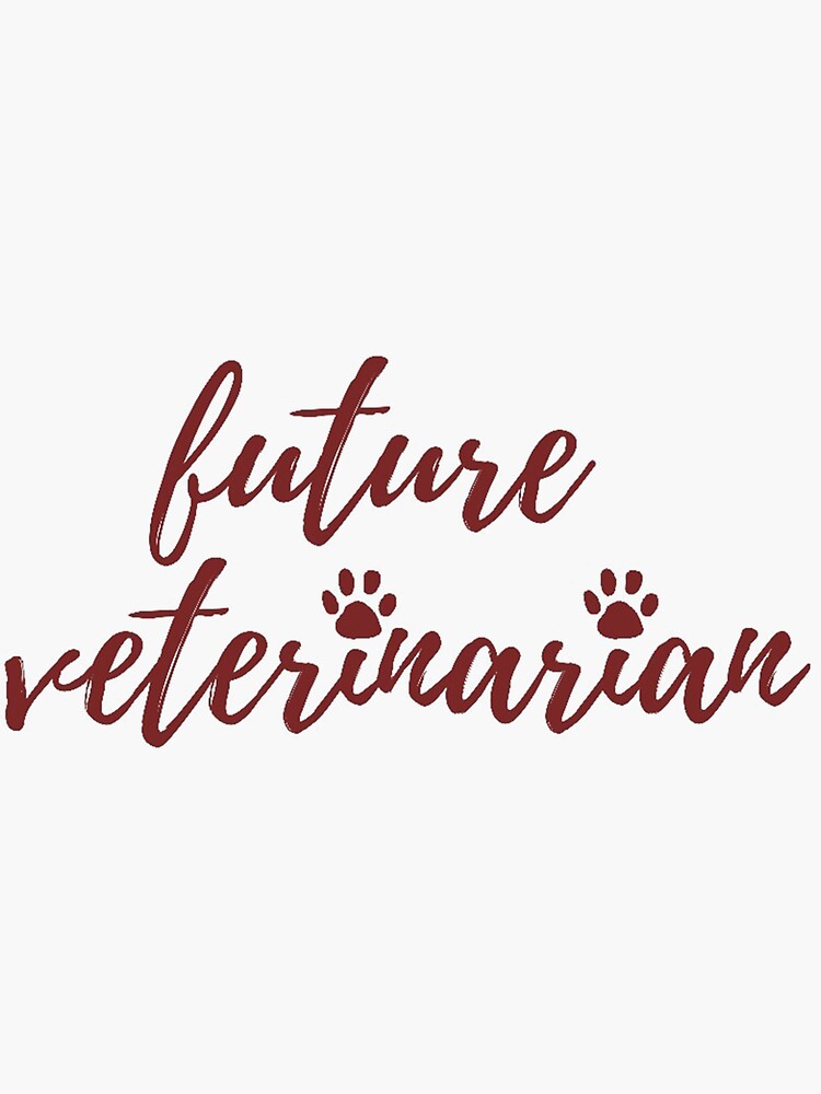"Future Vet" Sticker for Sale by SupportDVM2024 | Redbubble