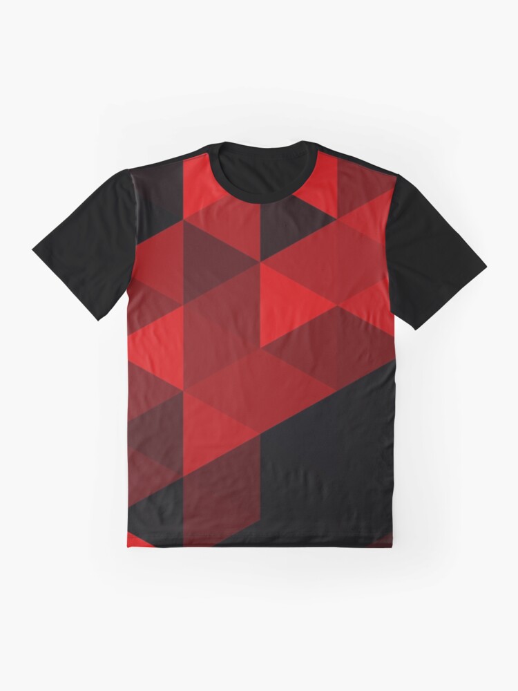 "Abstraction #078 Red Black Triangles" T-shirt for Sale by Monicakay ...