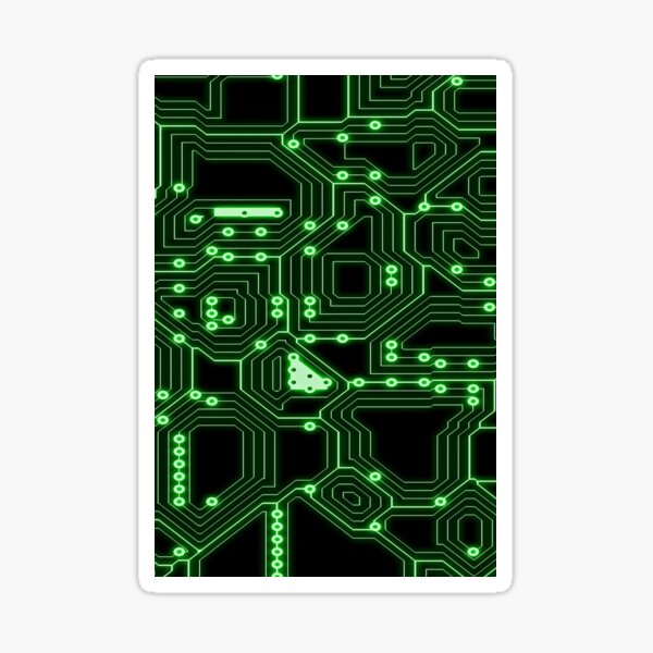 "CIRCUIT BOARD (LARGE)" Sticker by IMPACTEES | Redbubble