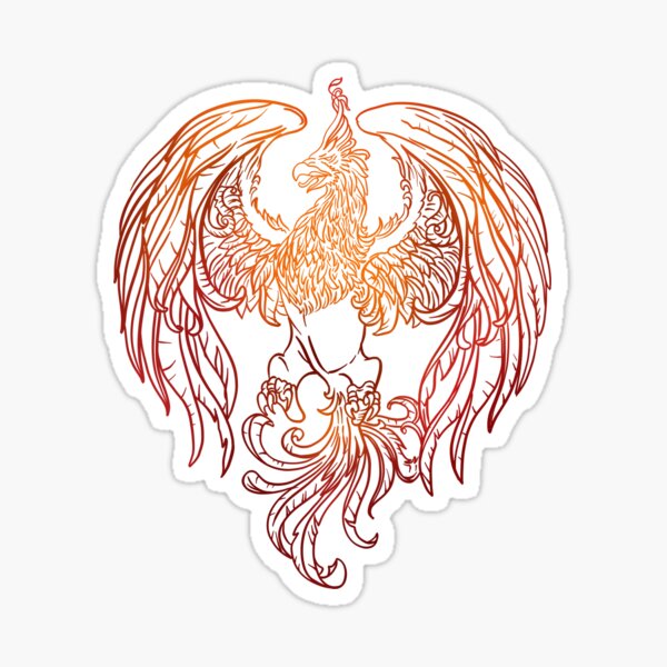 "phoenix bird" Sticker for Sale by Pacesyte | Redbubble