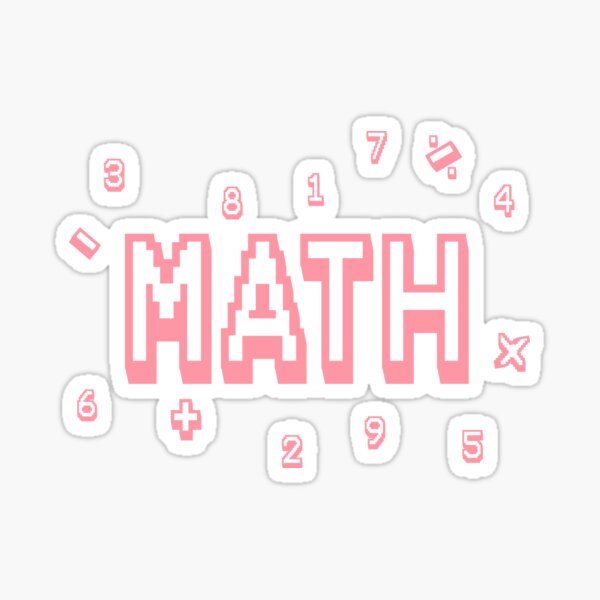 "math pixels" Sticker for Sale by freeArt10 | Redbubble