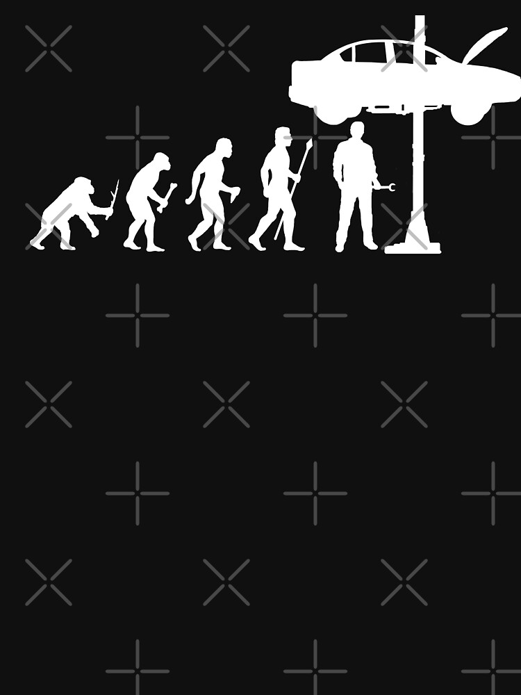 "Evolution Of Man and Mechanic Funny Shirt" T-shirt for Sale by ...